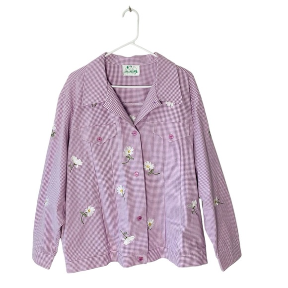 Quacker Factory | Tops | Vintage 9s The Quacker Factory Gingham ...